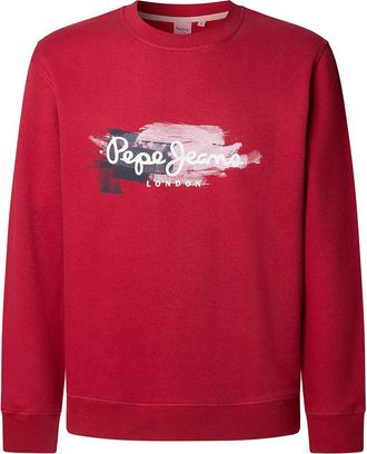 Pepe Jeans London Herren Trey Crew Sweatshirt, Rot (Rugby Red), XL