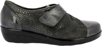 Doctor Cutillas Doctor CUTILLAS - Chaussures d&eacute;contract&eacute;es, mocassins compens&eacute;s, semelle en caoutchouc, bande adh&eacute;sive, cuir et tissu, avec paillettes, verni pour fem