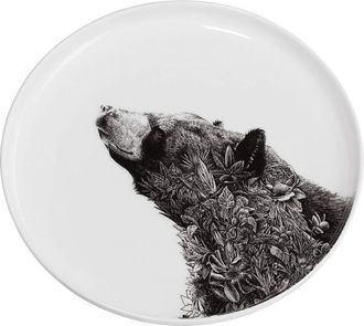 Maxwell & Williams DX0527 Marini Ferlazzo Teller aus Premium-Keramik, Schwarz, Weiß, in Geschenkbox