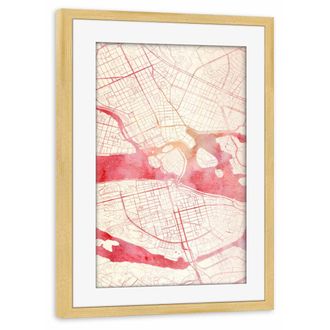 artboxONE Poster mit Rahmen Kiefer 30x20 cm Stockholm Schweden II von Makadi Atatu - gerahmtes Poster