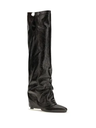 The Attico Womens Knee-High Eco-Leather Boots 100