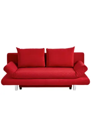 Xora Schlafsofa Sorini, Rot, Textil, Uni, 2-Sitzer, F&uuml;llung: Schaumstoff, 194x73x91 cm, Stoffauswahl, Wohnzimmer, Sofas & Couches, Schlafsofas, Schlafsofas