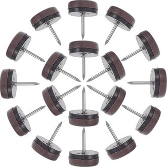 Valiclud 40 St&uuml;ck Teiliges M&ouml;belgleiter Nagel rutschfeste Stuhlfu&szlig;schoner Bodenschutz f&uuml;r Holz Ger&auml;uschd&auml;mpfend Installieren Geeignet f&uuml;r Tische St&uuml;hle Schr&auml;nk