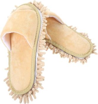 Beaupretty Pantoufles De Nettoyage Avec Semelle Chenille Pantoufles De Ménage Pour Femmes Avec Ouverture Aux Orteils De Dépoussiérage Lavables
