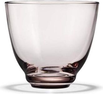 Holmegaard Wasserglas 35 cl Flow aus mundgeblasenem Glas für Getränke, rosa