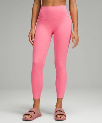 lululemon Align Hose mit hohem Bund f&uuml;r Frauen - 63,5 cm - Gr&ouml;&szlig;e 10 in Sakura Pink