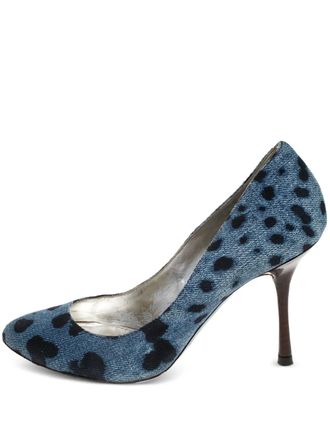 Dolce & Gabbana escarpins à imprimé léopard 90 mm - Noir