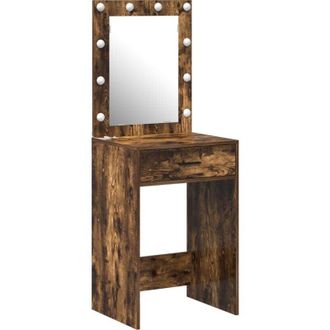 vidaXL Vidaxl - Schminktisch R&auml;uchereiche 50 x 41 x 135 cm Holzwerkstoff