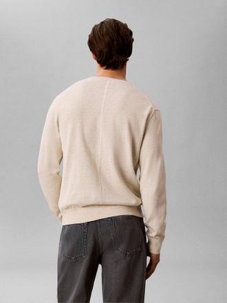 Calvin Klein Strickpullover LS SUPIMA COTTON CREW 14GG Mit Rundhalsausschnitt