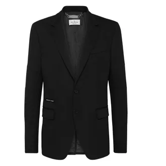 Philipp Plein Homme, Vestes, Noir, Taille: 2XL Ensemble Blazer en Molleton