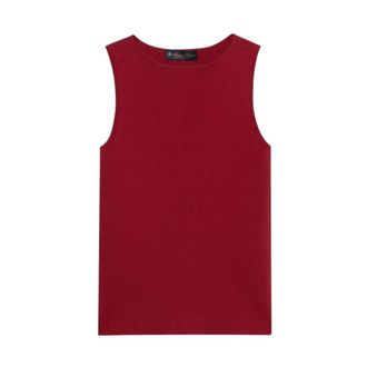 Brooks Brothers Tanktop mit Rippstrick - - Knitwear - Damen - Rot - M