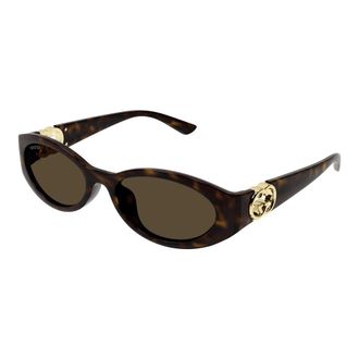 Gucci Oval Sonnenbrille - - Accessories - Damen - Braun - 56 MM