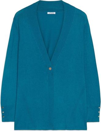 Fiorella Rubino Femme, Pulls, Bleu, Taille: 40 FR Cardigan en m&eacute;lange de viscose