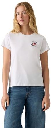 Levi's The Perfect Tee Vicki Floral BW Embroide, Vicki Floral BW Embr, M