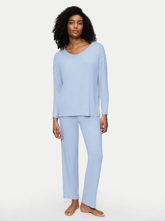 Triumph Pyjama Timeless Sensuality 10221061 Himmelblau Regular Fit