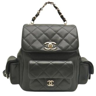 Chanel Pre-owned Lederrucksack - - Pre-owned - Damen - Schwarzk - ONE SIZE