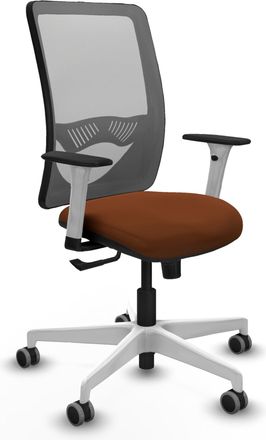 Piqueras y Crespo B&uuml;rostuhl Zulema mit wei&szlig;en und schwarzen Armlehnen, h&ouml;henverstellbare Lendenwirbelst&uuml;tze, ausgestattet mit Sincro 3 Positionen und Schneideschaum, Gr