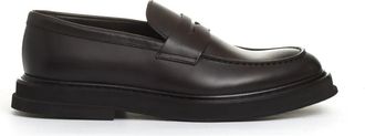 Doucal's Loafer - Brown Leather Moccasin With Edged Rubber Sole - Gr. 43,5 (EU) - in Braun - für Damen
