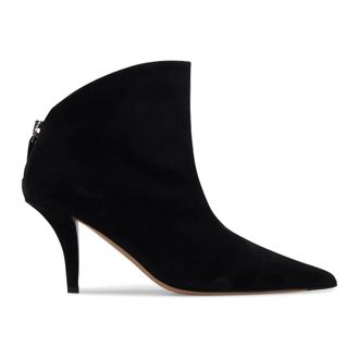 PARIS TEXAS Schwarze Wildleder-Stiefeletten mit Rei&szlig;verschluss - - Shoes - Damen - Schwarzk - 40 EU