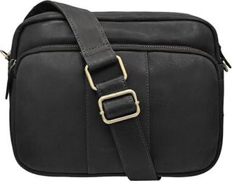 Zerimar | Sac messager en cuir v&eacute;ritable pour femme | Sac messager en cuir naturel pour femme avec plusieurs compartiments | Id&eacute;al au quotidien, en voyage ou 