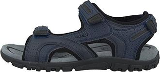 Geox Homme Uomo Sandal Strada D Sandales, Navy/Dk Grey, 41 EU