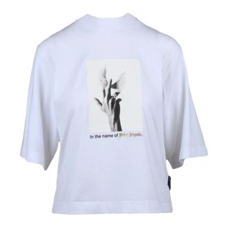 Palm Angels Femme, Tops, Blanc, Taille: 42 FR T-shirts