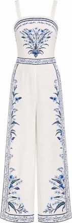 Farm Rio Farm Rio, Femme, Combinaisons et Ensembles, Multicolore, Taille: 42 FR Flowers Arch Maxi Jumpsuit