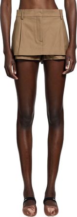 Acne Studios Layered Satin Mini Skirt