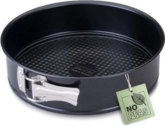 Zenker Springform mit Flachboden Perfect Black Ø 24 cm - Hochwertige Backform aus Stahlblech, Antihaftbeschichtung, Hitzebeständigkeit: +230 °C, Made in Germ