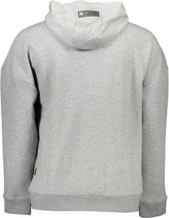 Plein Sport Sweatshirt Grauer Herren-Hoodie: Langarm, Kapuze