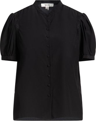 Frame Denim LACE SHOULDER INSET BLOUSE