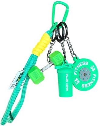 Generic Porte-cl&eacute;s halt&egrave;re en silicone avec poign&eacute;e en m&eacute;tal - Cadeau de motivation pour le fitness et la gym, parfait pour la d&eacute;coration ext&eacute;rieure et les am