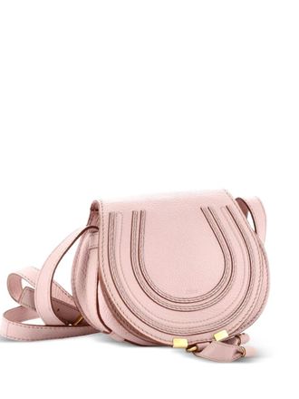 Chlo&eacute; Marcie Leather Mini crossbody bag - Rose