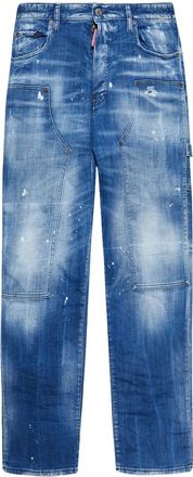 Dsquared2 jean à effet usé - Bleu