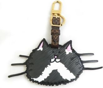 Louis Vuitton unisex, Pre-owned, Noir, Taille: ONE Size Porte-cl&eacute;s en toile Pre-owned