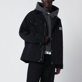 Carhartt Work in Progress Schwarze Clapton Hemdjacke