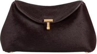 Toteme Femme, Sacs, Brun, Taille: ONE Size Clutch T-Lock