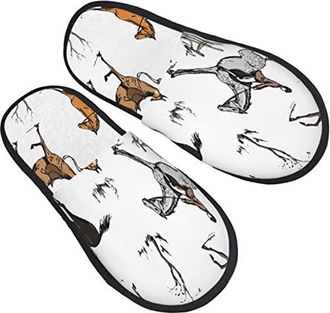 Generic Chaussons Femme Homme Sports &Eacute;questres Chaussures DInt&eacute;rieur Antid&eacute;rapant Chaud Chaussons Confortable Pantoufles En Peluche Pour Voyager H&ocirc;tel Int&eacute;rie