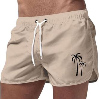 Generic Short de bain pour homme - Short de plage d&eacute;t&eacute; - S&eacute;chage rapide - Short de bain pour homme, kaki, XL