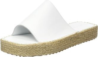 Bonateks Damen DERBTRLKY100207 Wedge Sandal, White, 37 EU