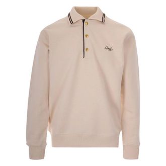 Dr&ocirc;le de Monsieur Homme, Sweatshirts et sweats &agrave; capuche, Beige, Taille: M Polo brod&eacute; logo
