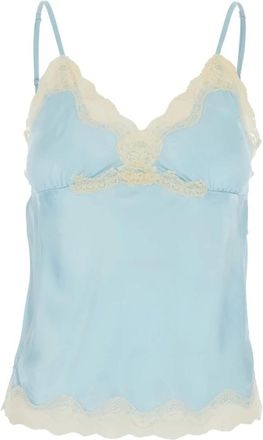 Gold Hawk Femme, Blouses et Chemises, Bleu, Taille: 42 FR Camisole Biais Bicolore