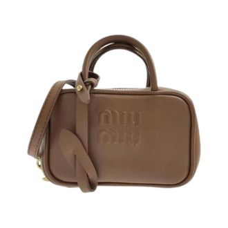 Miu Miu Sac bandouli&egrave;re Softy Pre-owned - Femme - Pre-owned - Brun - Taille: ONE Size