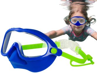 Generic Schwimmbrille f&uuml;r Kinder mit Nasenabdeckung, Anti-Erstickungsbrille | verstellbare Gesichtsabdeckung gegen Auslaufen und Beschlagen f&uuml;r Innenpools und
