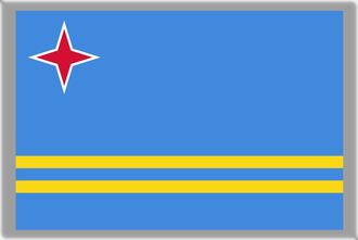 Generic Kühlschrankmagnet mit Aruba-Flagge