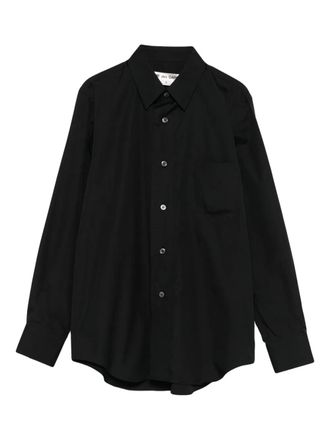 Comme Des Garçons Langärmeliges Hemd mit Brusttasche - Schwarz