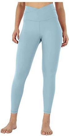 Generic Legging de sport 2026 pour femme - Pantalon de yoga doux avec poches int&eacute;rieures - Collants &eacute;lastiques solides, bleu, XL