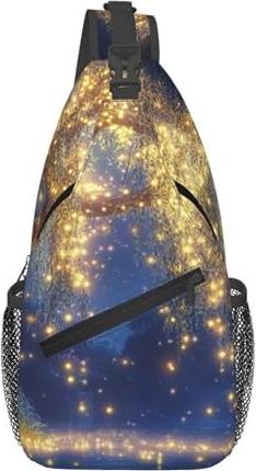 Generic Sac &agrave; dos 3D &agrave; effet visuel st&eacute;r&eacute;o Forest Creek - Sac &agrave; bandouli&egrave;re - Sac &agrave; dos de voyage pour homme - Sac &agrave; dos de randonn&eacute;e