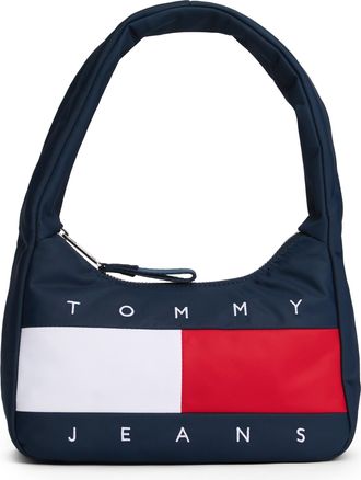 Tommy Jeans Schultertasche TOMMY JEANS TJW ARCHIVE SHOULDER BAG, Damen, Gr. B/H/T: 24cm x 16cm x 8cm, dunkelblau, Textil, Taschen Schultertasche, Damen Umh&auml;ngetas