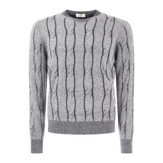 PANICALE Rundhals-Strickware - - Knitwear - Herren - Grau - M